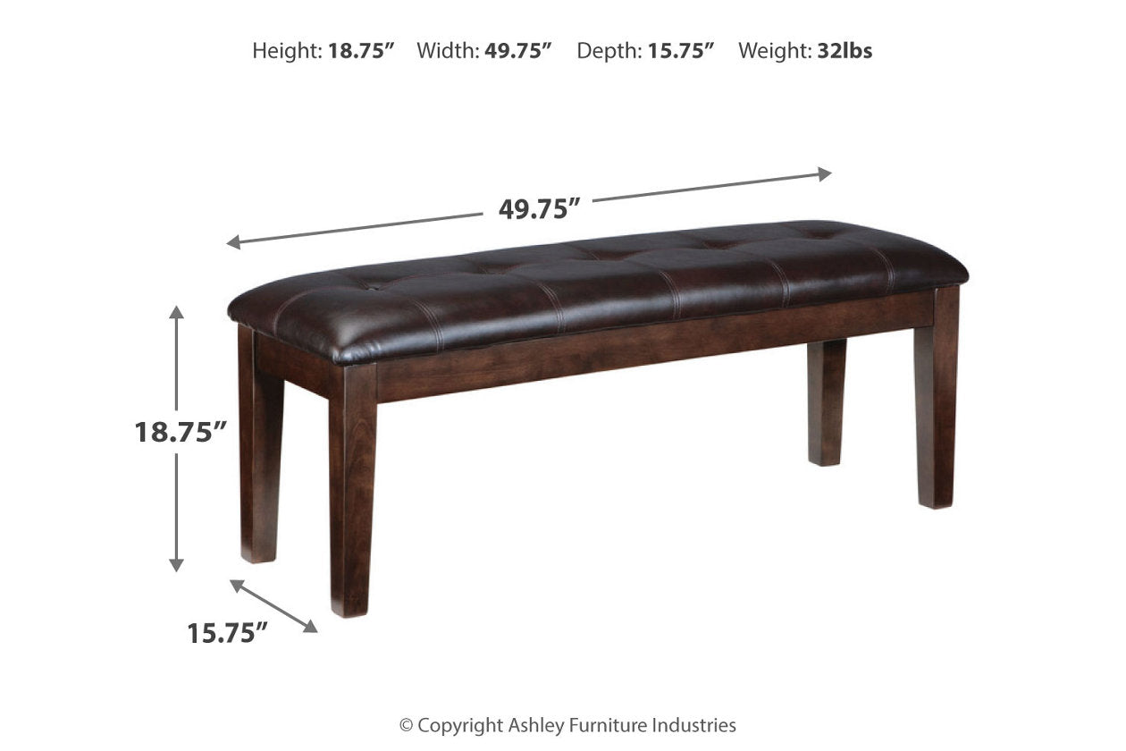 Haddigan Dark Brown Dining Bench - Nova Furniture