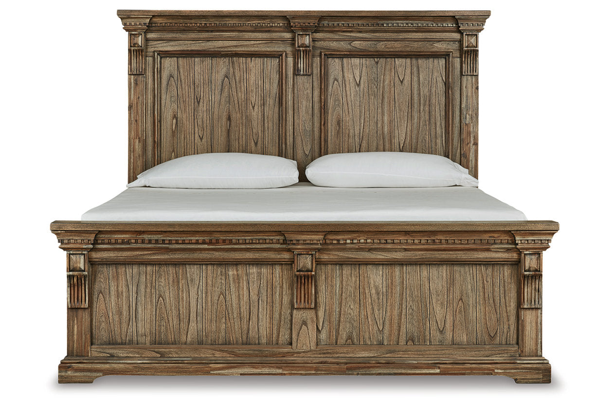 Markenburg Brown Queen Panel Bed - Nova Furniture